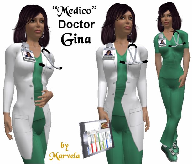 Second Life Marketplace - ! "Medico" Doctor Gina