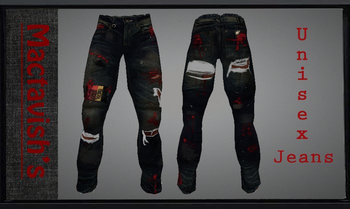 Second Life Marketplace - Mactavish's Bloody Ripped Jeans