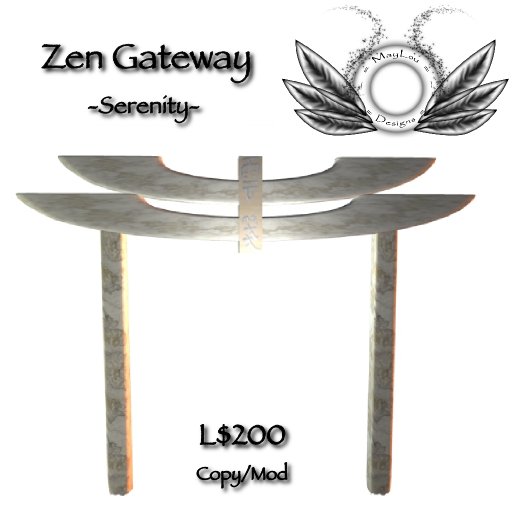 Second Life Marketplace - Zen gateway - Serenity - White ornate marble