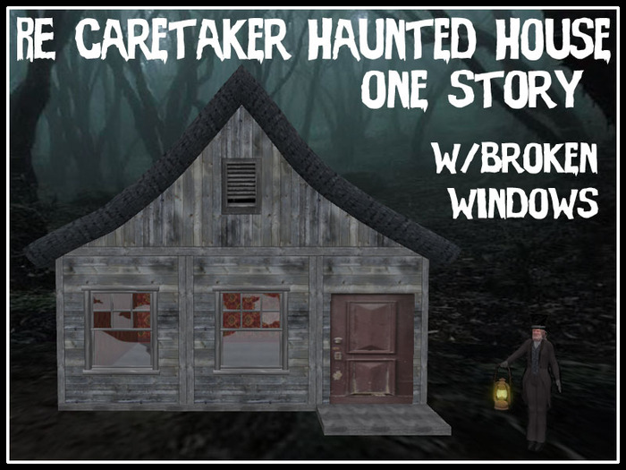 Second Life Marketplace - RE Caretaker Haunted House w/Broken Windows ...