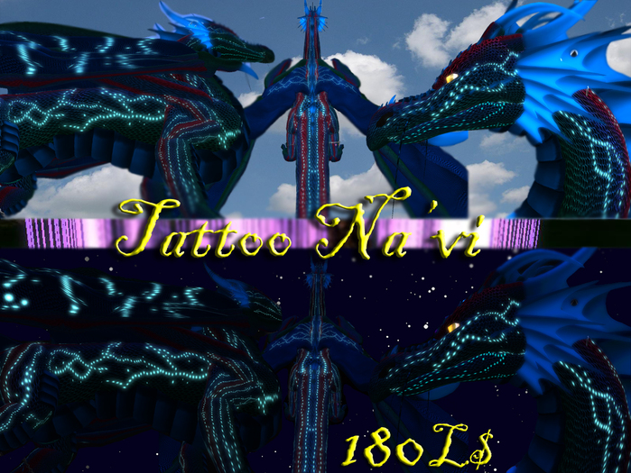 Second Life Marketplace - texture tattoo na'vi for seawolf dragon and ...