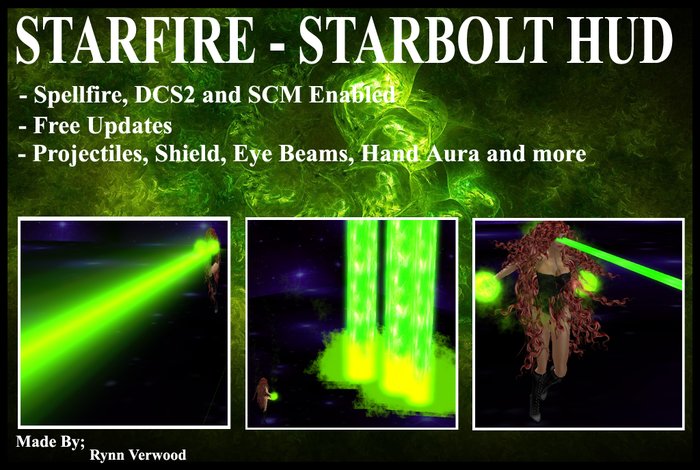 Second Life Marketplace - Starfire - Starbolt HUD DCS2 SPELLFIRE COMBAT ...