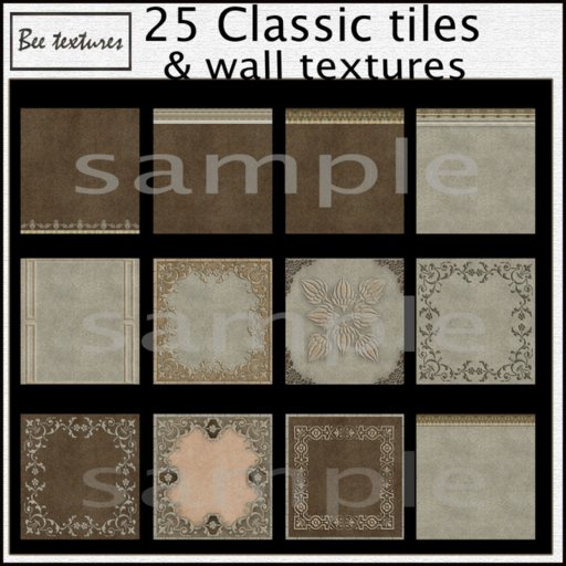 Second Life Marketplace - 25 Classic tiles and wall textures