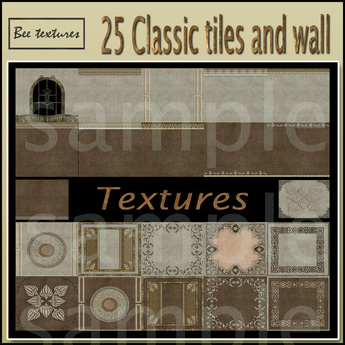 Second Life Marketplace - 25 Classic tiles and wall textures