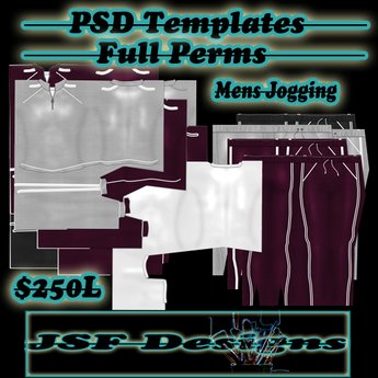 Second Life Marketplace - Mens Jogging Suit PSD