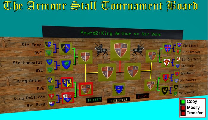 Second Life Marketplace - The Armour Stall Tournament Board (2-16 man)