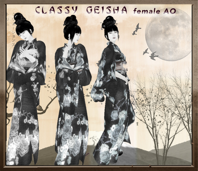 Second Life Marketplace - TuTy's - CLASSY GEISHA female AO (priority 3 & 4)