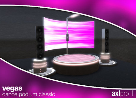Second Life Marketplace - AXL pro box - Vegas Dance Podium Classic