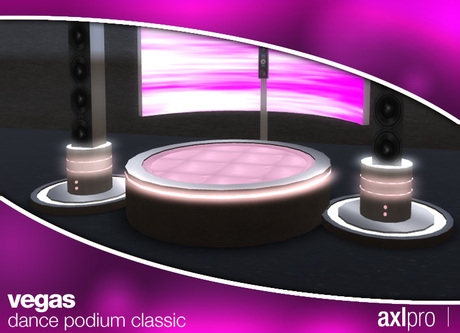 Second Life Marketplace - AXL pro box - Vegas Dance Podium Classic