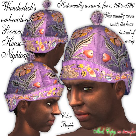 Second Life Marketplace - Wunderlich's Purple embroidered Rococo House ...