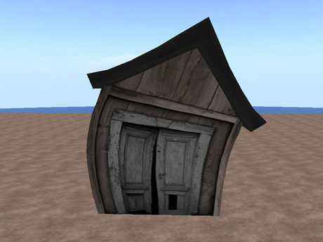 Second Life Marketplace - RE One Prim Spooky Old Shack - Sculpted ...