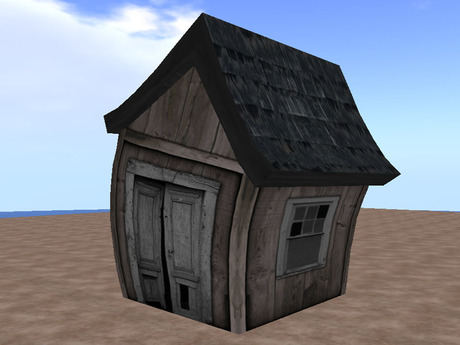 Second Life Marketplace - RE One Prim Spooky Old Shack - Sculpted ...