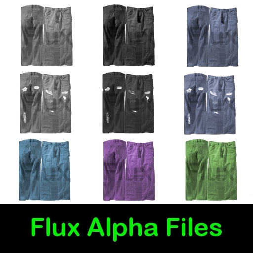 Second Life Marketplace - Flux Alpha TGA Jean Pants Set 3
