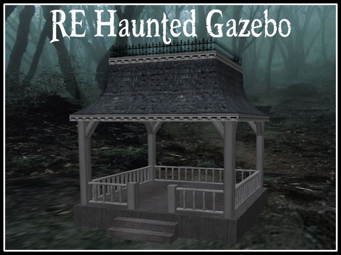 Second Life Marketplace - RE Haunted Gazebo - Spooky Victorian Decoration