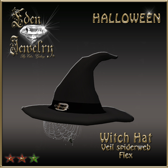 Second Life Marketplace - SALES !!! WITCH HAT VEIL SPIDERWEB