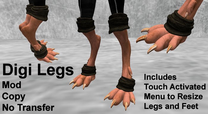 Second Life Marketplace - Legs, Digi Monster Bird Demon 1.0 (Box of)