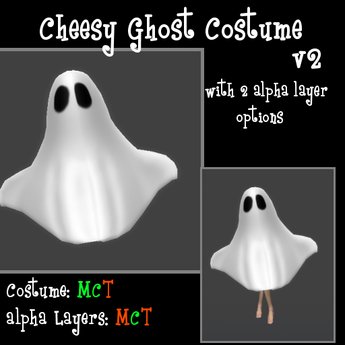 Second Life Marketplace - Cheesy Ghost Costume v2