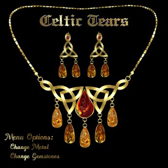 Second Life Marketplace - Ashira's Celtic Tears Bracelet