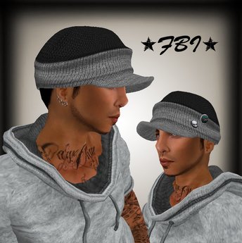 Second Life Marketplace - *FBI* Beanie Cap with badge Unisex