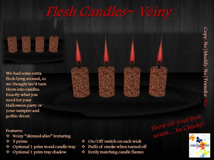 Second Life Marketplace - Veiny Flesh Candle