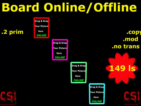 Second Life Marketplace - Board Online/Offline (box)
