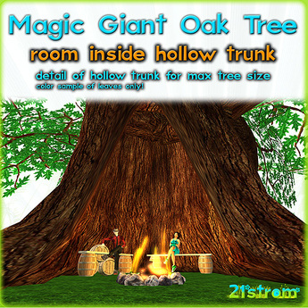 Second Life Marketplace - Magic Giant Oak YELLOW - 4 prim fully ...