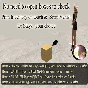 Second Life Marketplace - READ INVENTORY in box SCRIPT copy/transfer