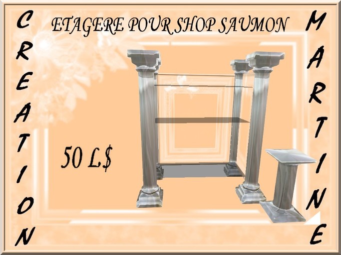 Second Life Marketplace Etagere Saumon
