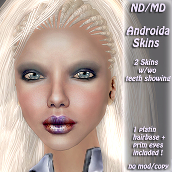 Second Life Marketplace - ND/MD Androida Skins - female Android skins ...