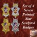 Second Life Marketplace - * Build A Badge * Set of 4 Sculpted 7 point ...