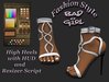 Second Life Marketplace - Bad Girl Heart High Heels Sculpt with Hud weiss