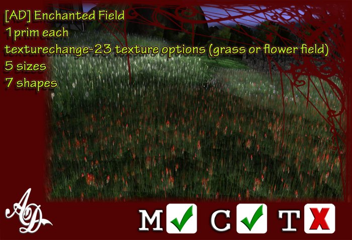 Second Life Marketplace - [AD] - Enchanted Field Pack - copiable and ...