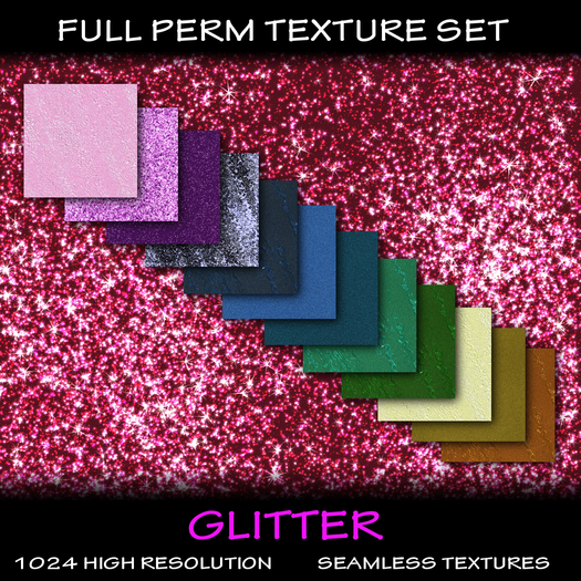 Second Life Marketplace - NightMaire Glitter Textures
