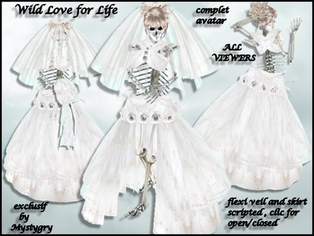 Second Life Marketplace - wild love for life avatar sculpt skeleton ...