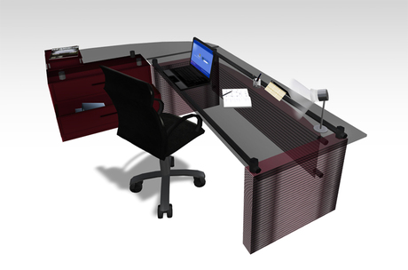 Second Life Marketplace - FULL PERM Office Desk Stationary LHS V.02