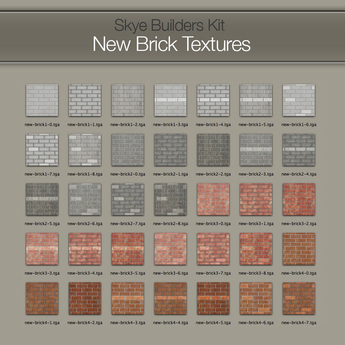 Second Life Marketplace - *Skye Essential Textures - 63 New Brick ...