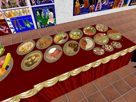 Second Life Marketplace - 12 servings festive meal (2 - 6 prim) food ...