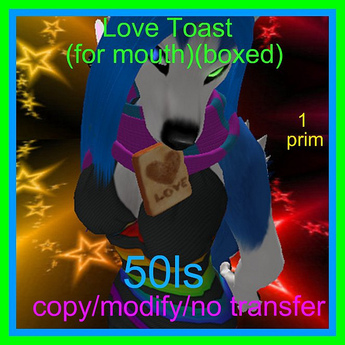 Second Life Marketplace - Love Toast (for mouth)(boxed)