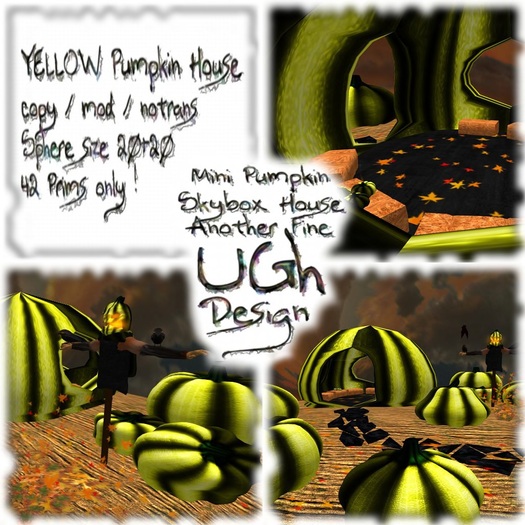 Second Life Marketplace - Yellow Pumpkin Skybox