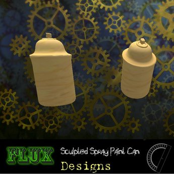 Second Life Marketplace - Flux Sculpted Sculpty Sculptie Spray Paint Can