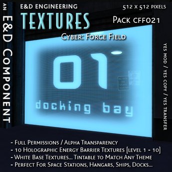 Second Life Marketplace - [CFF021] 10 Docking Bay Force Field Shuttle ...