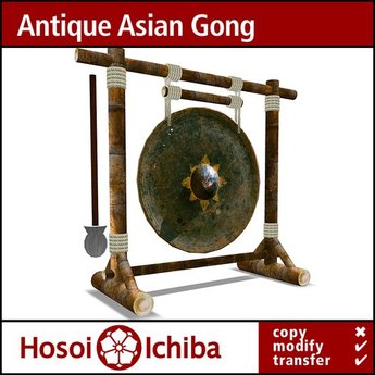 Second Life Marketplace - Decor & Lighting - Antique Asian Gong - 03 ...