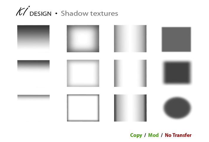 Second Life Marketplace - No Transfert Shadow textures - Ki DESIGN