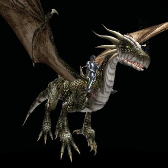 Second Life Marketplace - Avalon Dragon Mount - Miniature Sample