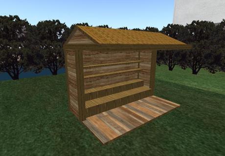 Second Life Marketplace - Display unit with stepped display and shelves