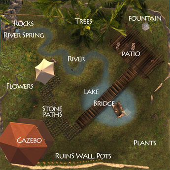Second Life Marketplace - Garden FootPrint - Check size, layout ...