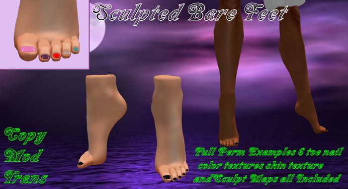 Second Life Marketplace - Sculpted Bare Feet