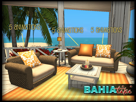 Second Life Marketplace - Bahia Tiki- Ocean Living-room