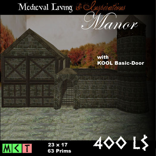 Second Life Marketplace - PROMO !!! Medieval House "Manor"