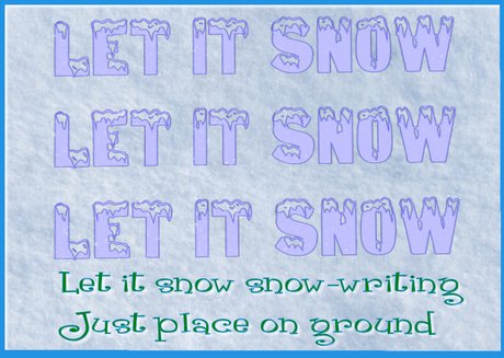 Second Life Marketplace - Let it Snow Snow-writing